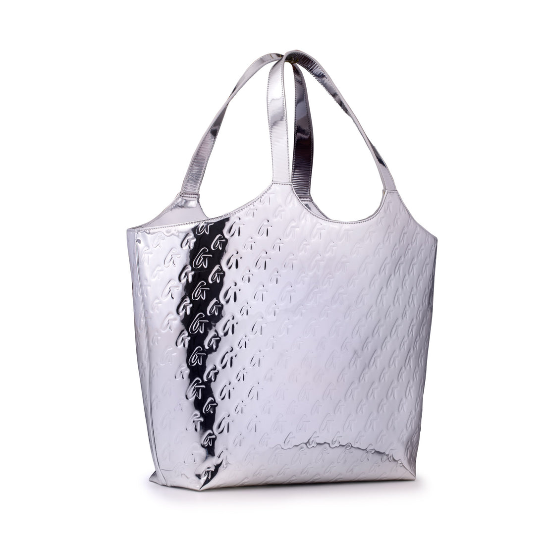 MAXI TOTE BAG METALLIC SILVER - Spacious and Stylish Luxury Tote for ...