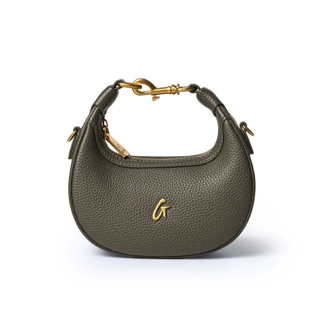 Pebble Phone Crossbody - Olive Green | Adjustable Strap | Zip Closure ...