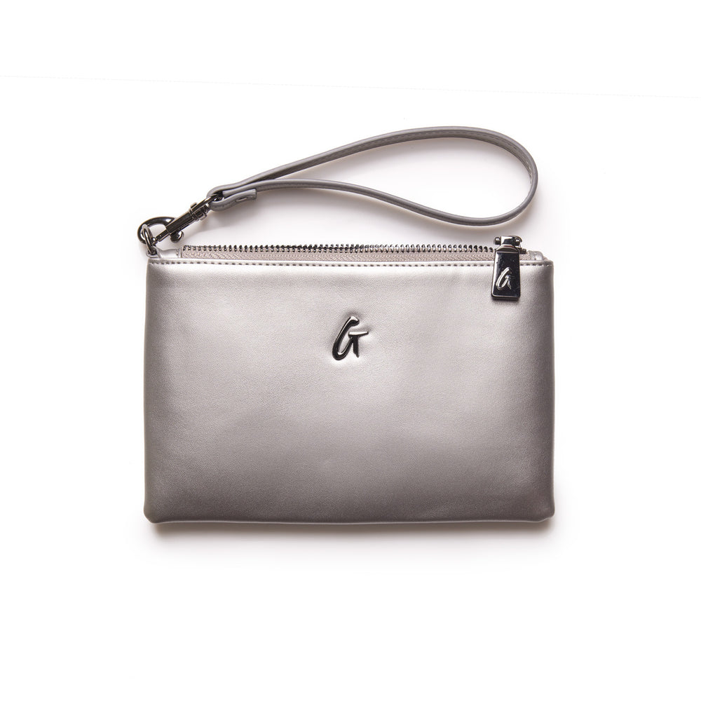 Affordable Luxury Platinum Mini Wristlet