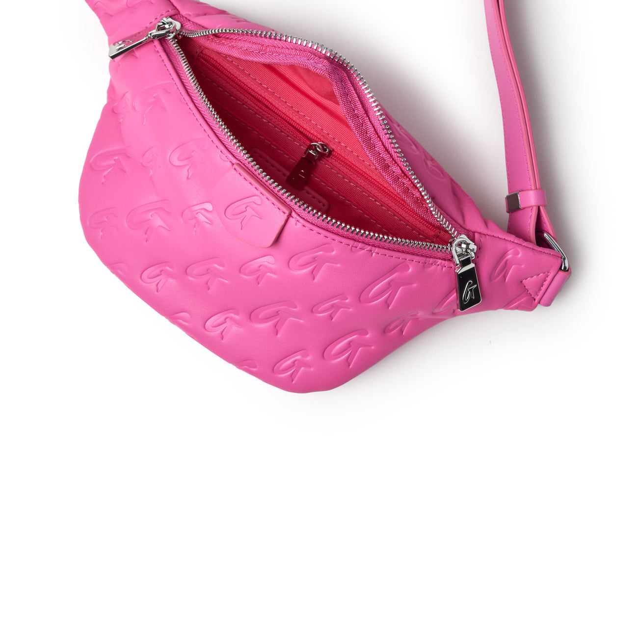 Monogram Mini Fanny Pack Hot Pink | Chic Comfort & Support Breast ...