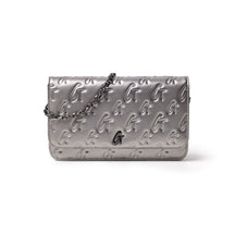 PLATINUM MONOGRAM WALLET ON CHAIN-GUNMETAL | Versatile Wallet for Work ...