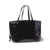 Monogram Glam Tote Mirror Black - Vegan Leather Tote for Women with ...