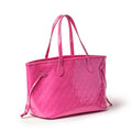 Monogram Glam Tote Mirror Hot Pink - Vegan Leather Tote with Signature ...