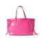 Monogram Glam Tote Mirror Hot Pink - Vegan Leather Tote with Signature ...