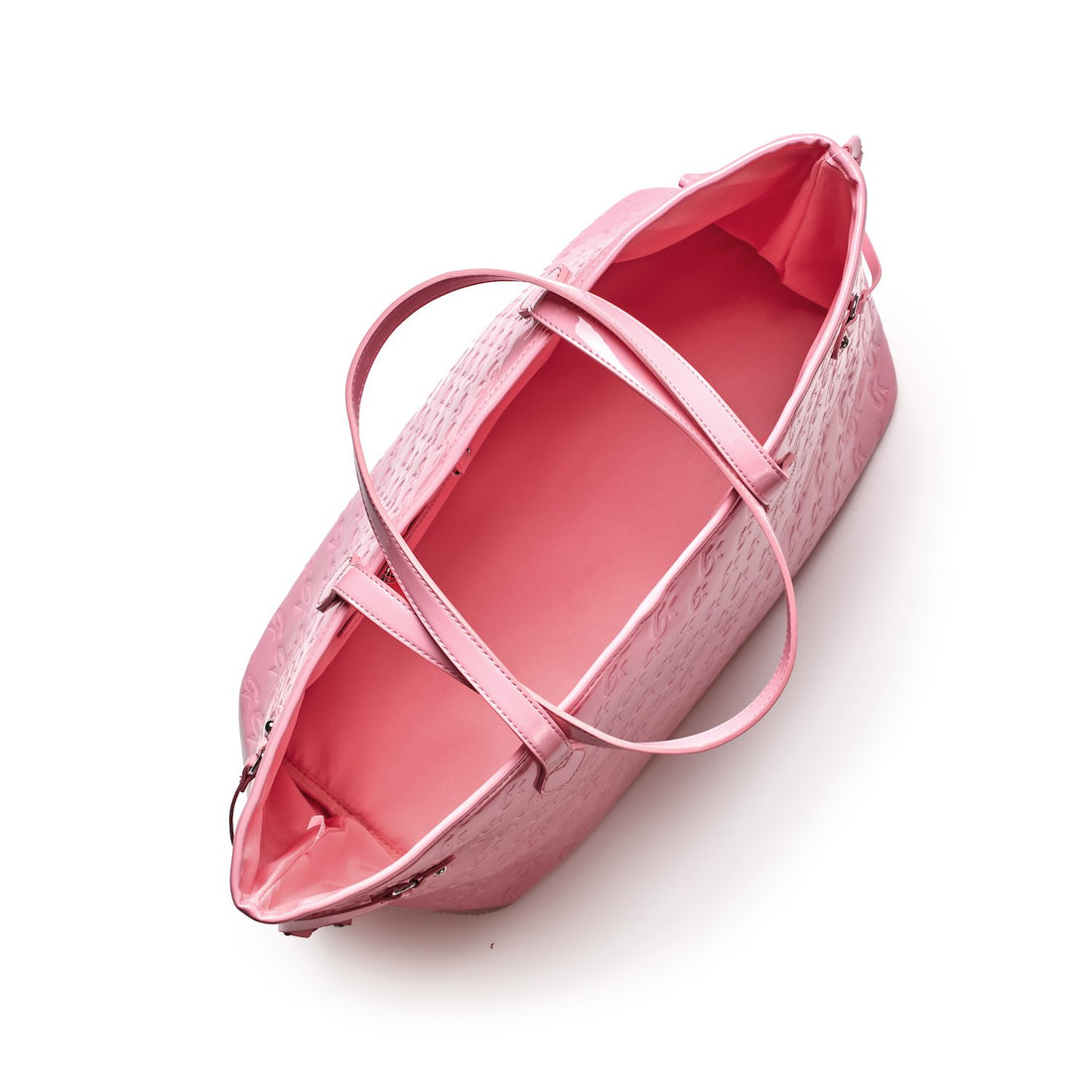 Monogram Glam Tote Mirror Light Pink - Vegan Leather Tote with ...