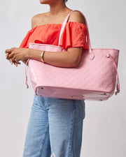 Monogram Glam Tote Mirror Light Pink - Vegan Leather Tote with ...