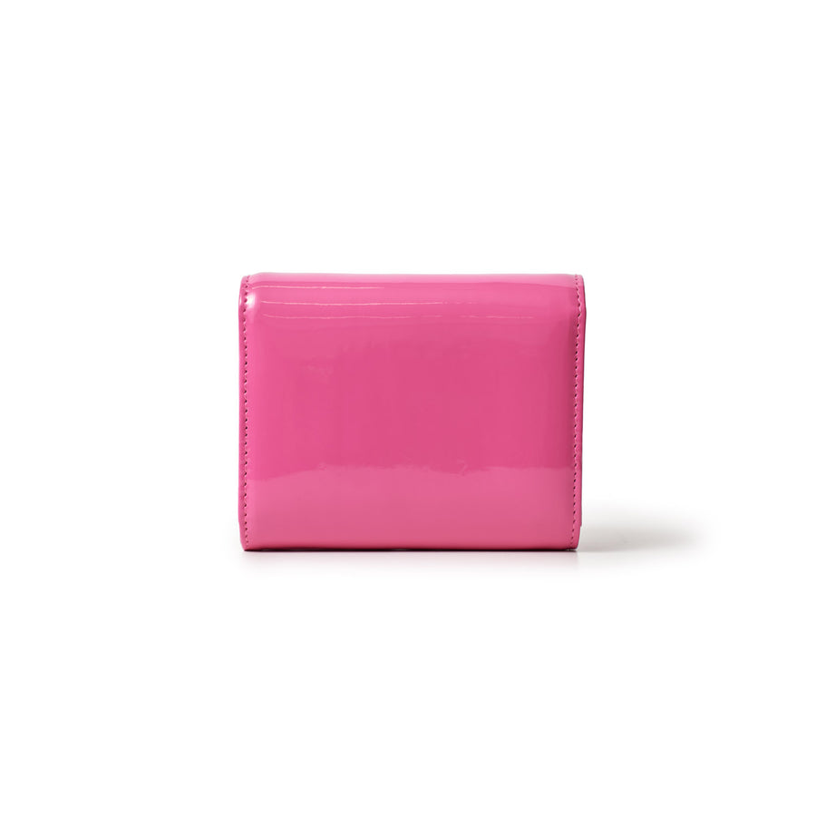 STANDARD MIRROR HOT PINK COMPACT WALLET