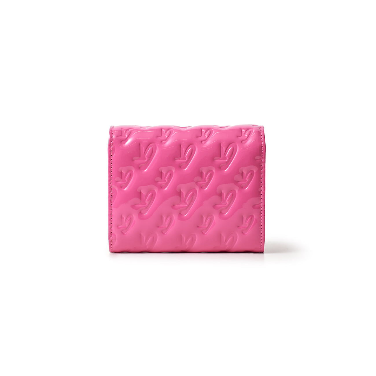 MONOGRAM MIRROR HOT PINK COMPACT WALLET