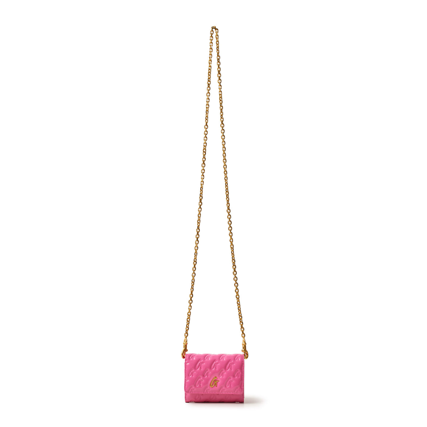 MONOGRAM MIRROR HOT PINK COMPACT WALLET