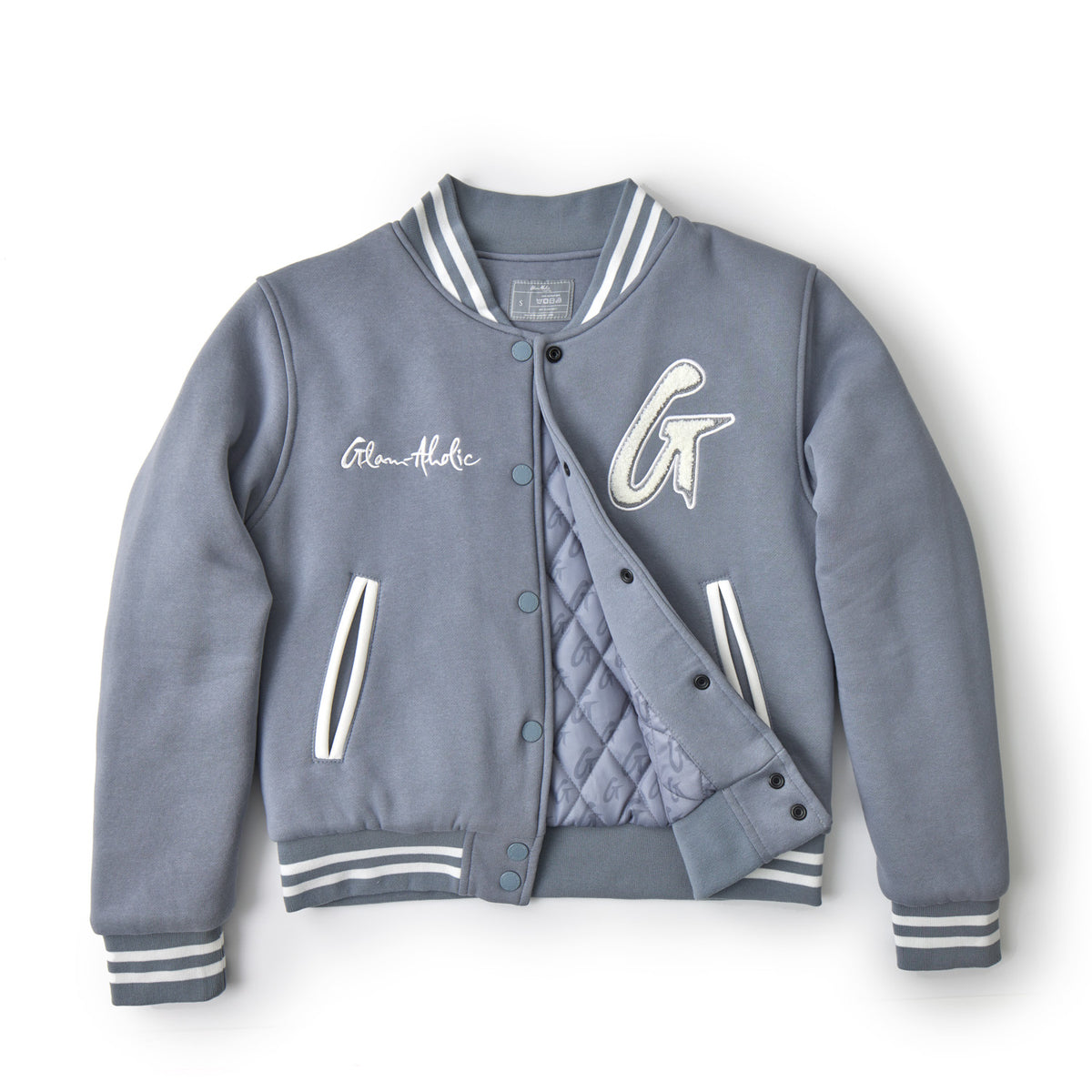 Luxury Varsity Jacket with Chenille Monogram G | Glam-Aholic Lifestyle