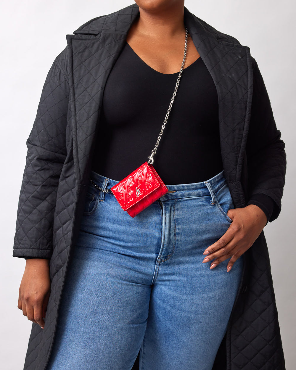 Glam-Aholic Lifestyle: Monogram Mirror Red Compact Wallet