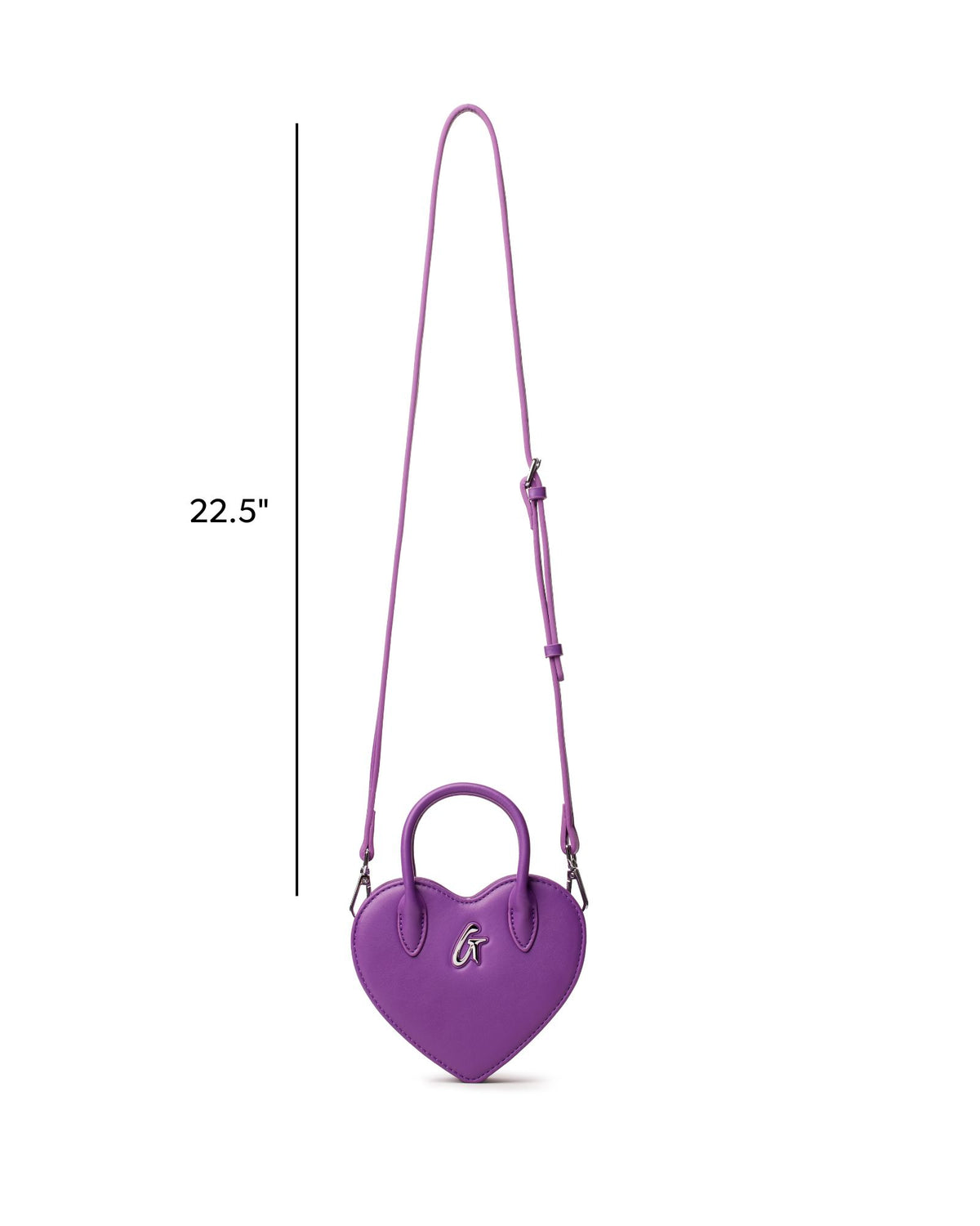 Mini Heart Bag | Purple | Vegan Leather | Compact Crossbody - Iconic G