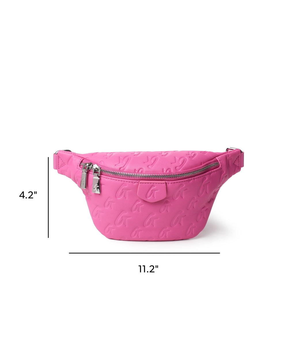 Monogram Mini Fanny Pack Hot Pink | Chic Comfort & Support Breast ...