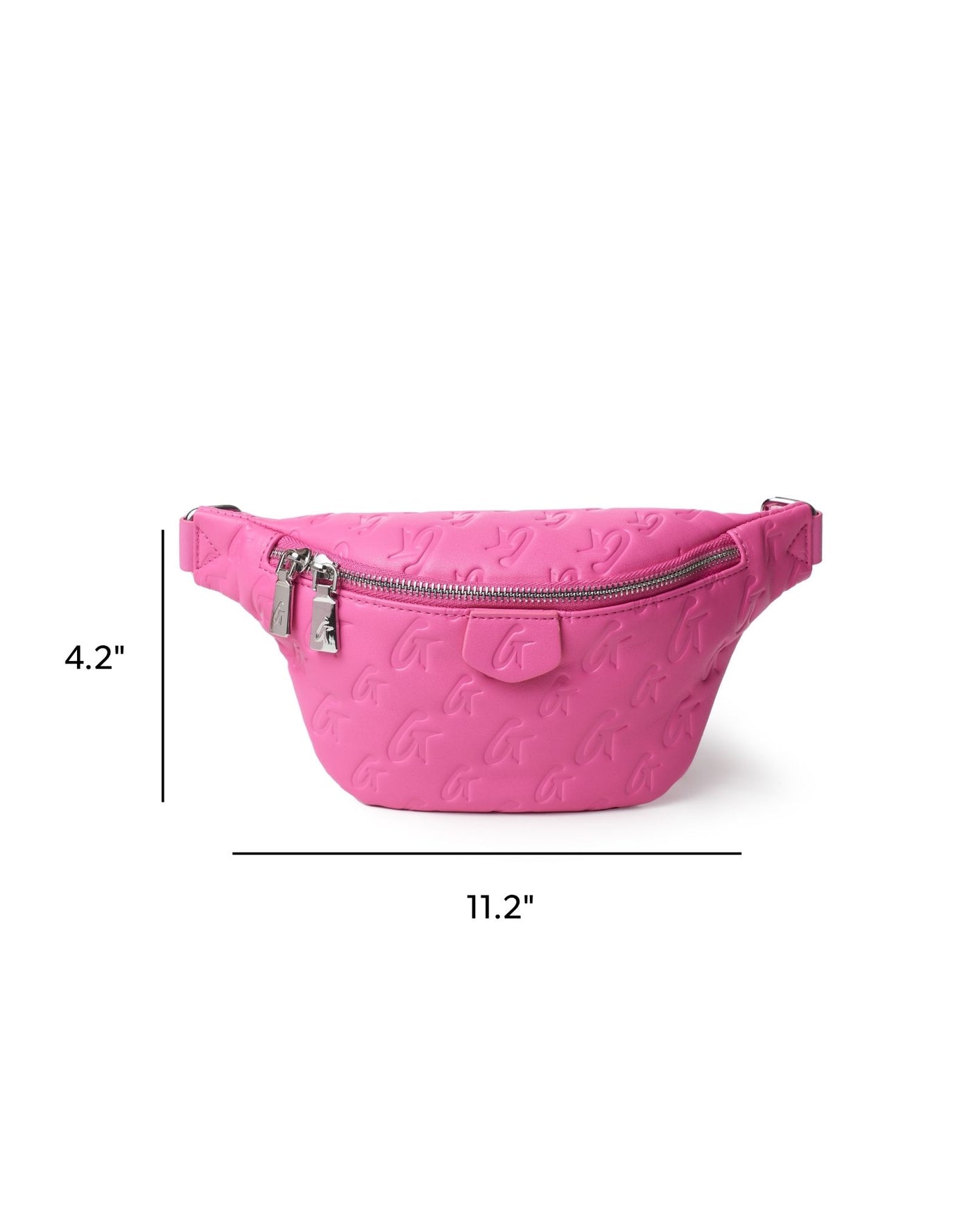 Monogram Mini Fanny Pack Hot Pink | Chic Comfort & Support Breast ...