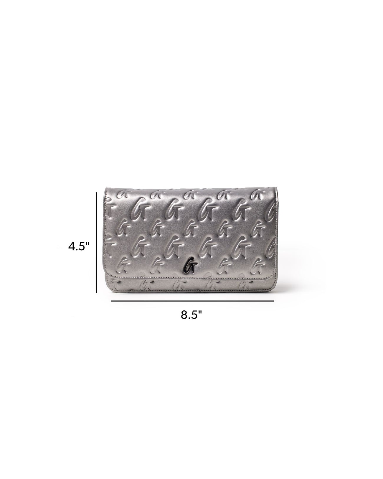 PLATINUM MONOGRAM WALLET ON CHAIN-GUNMETAL | Versatile Wallet for Work ...