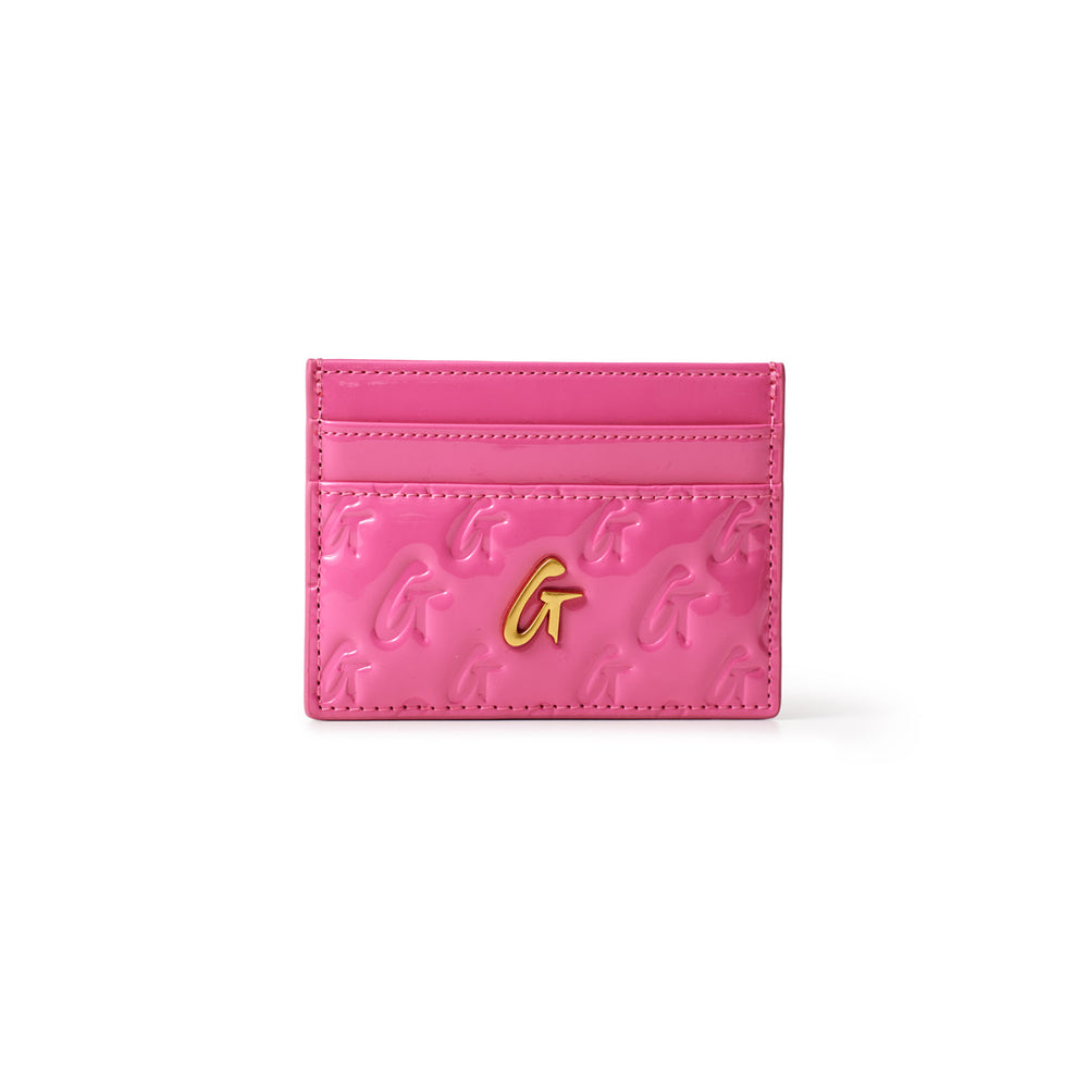 Monogram Mirror Hot Pink Card Holder - Chic Luxury Accessory with 3 ...