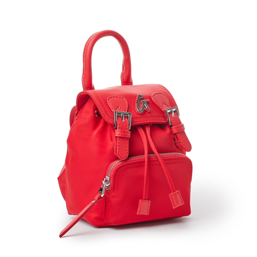 Affordable Luxury Red Nylon Mini Backpack - Glam-Aholic Lifestyle