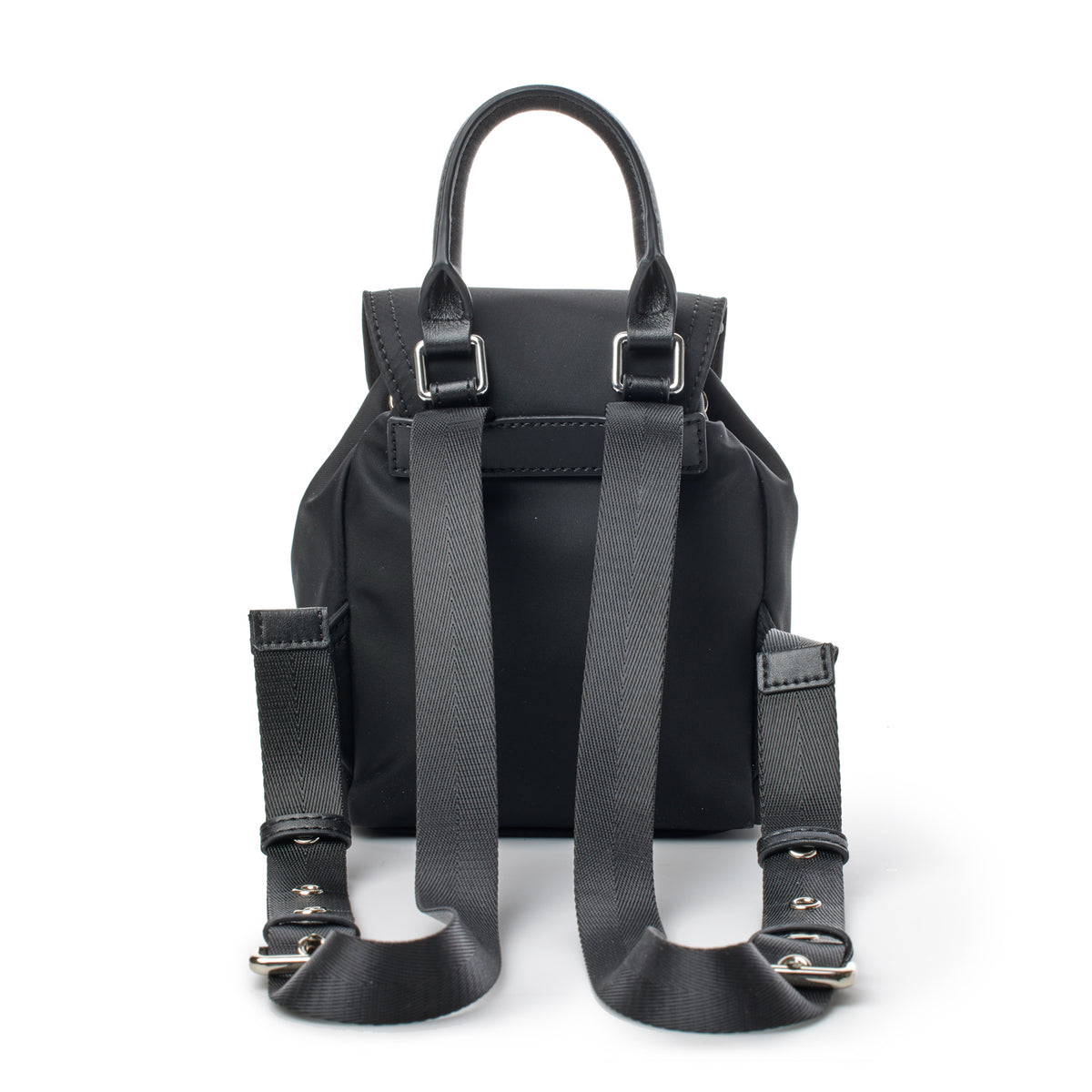 Nylon Mini Backpack Black