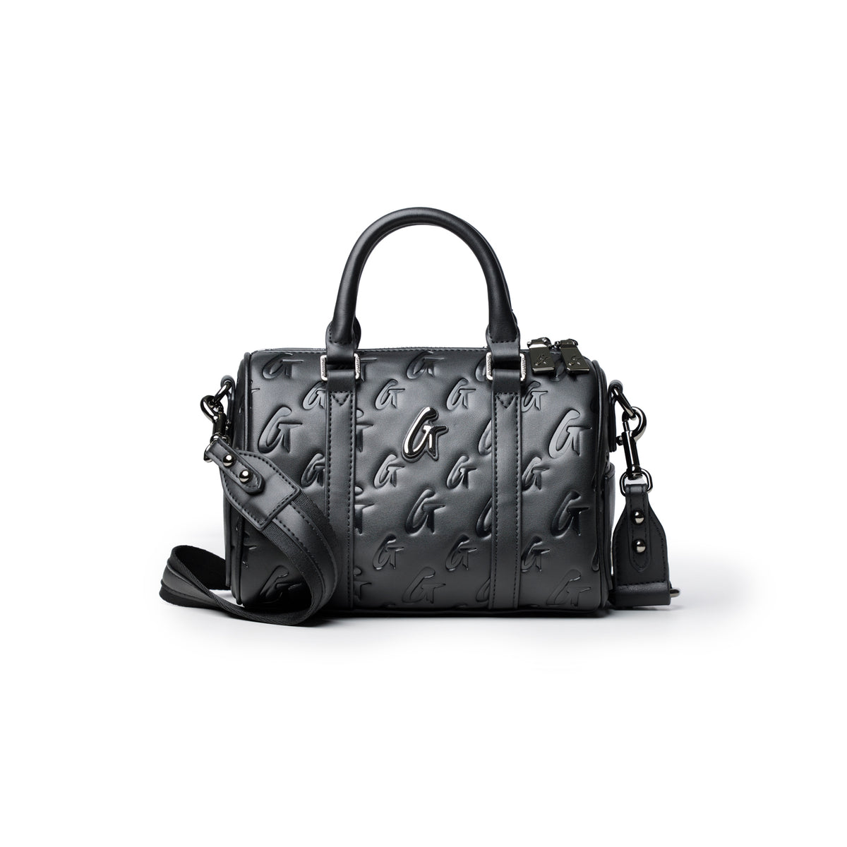 Mini Monogram Gal Boston Bag | Black | Signature G Print | Glam-Aholic ...