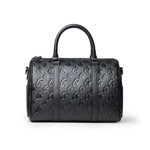 Large Monogram Gal Boston Bag - Black | Signature G Print | Roomy ...