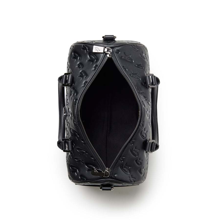 Large Monogram Gal Boston Bag - Black | Signature G Print | Roomy ...
