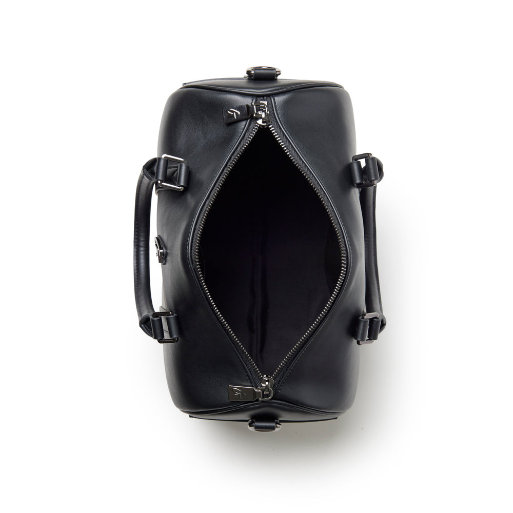 Large Standard Gal Boston Bag | Black | Spacious Interior | Glam-Aholic