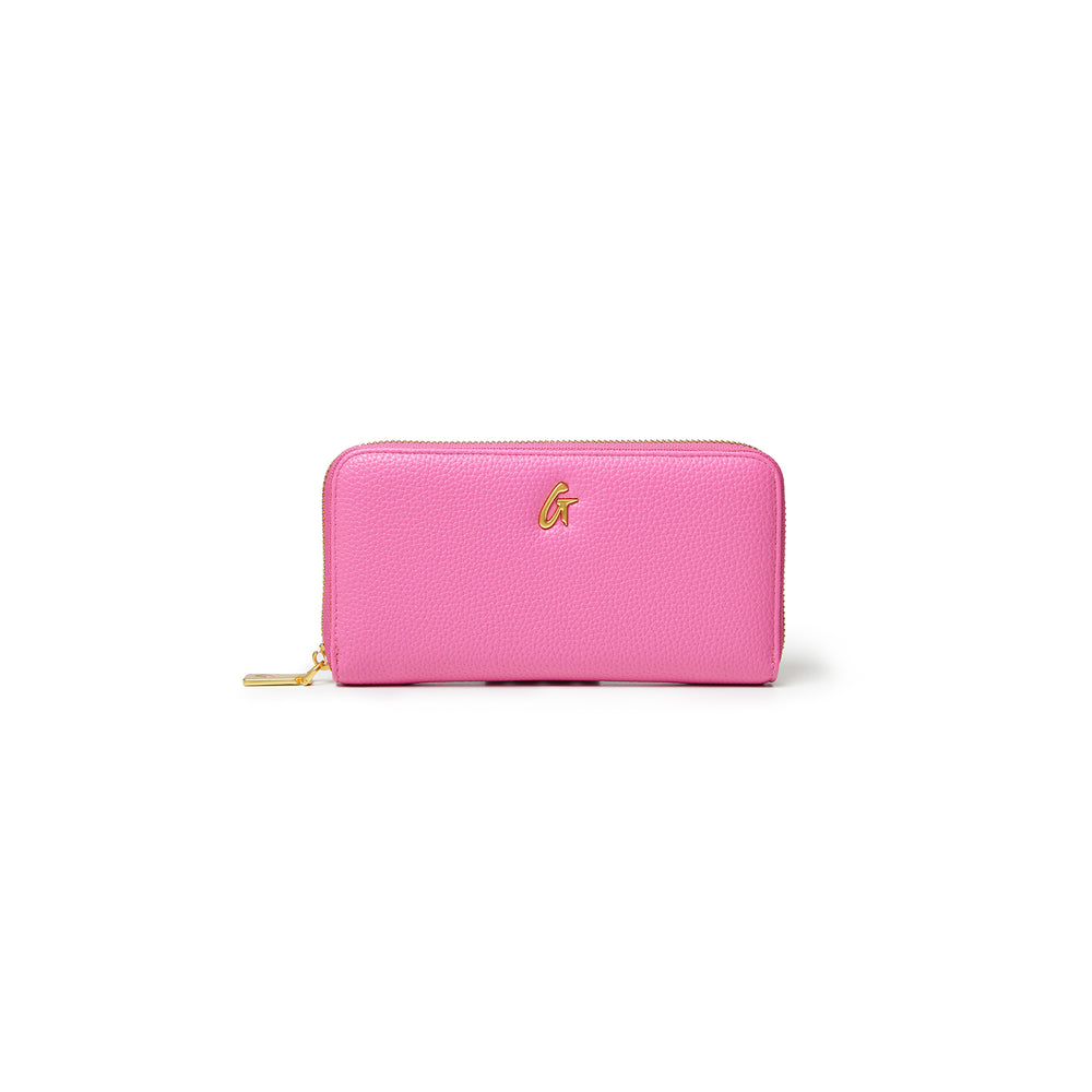 Pebble Standard Wallet Hot Pink - Vegan Pebble Leather, 9 Card Slots