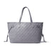 Monogram Glam Tote - Gray | Lightweight Vegan Leather | Spacious Interior