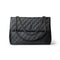MONOGRAM LARGE CLASSIC FLAP BAG MATTE BLACK