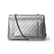 MONOGRAM LARGE CLASSIC FLAP BAG PLATINUM