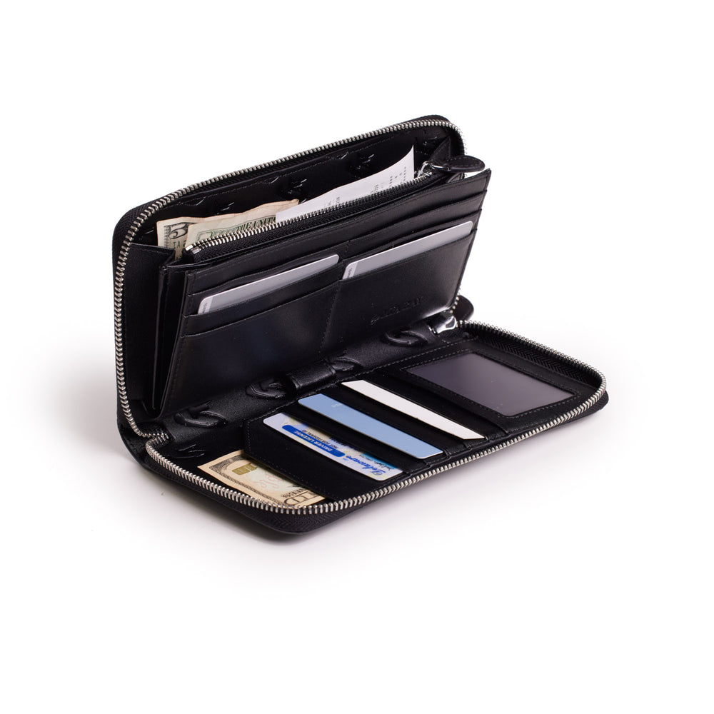 MONOGRAM JUMBO WALLET MATTE BLACK - Luxury Logo Embellished Wallet for ...