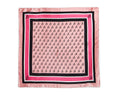 MONOGRAM SILK SCARF PINK-MEDIUM