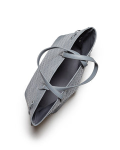 Monogram Glam Tote - Gray | Lightweight Vegan Leather | Spacious Interior
