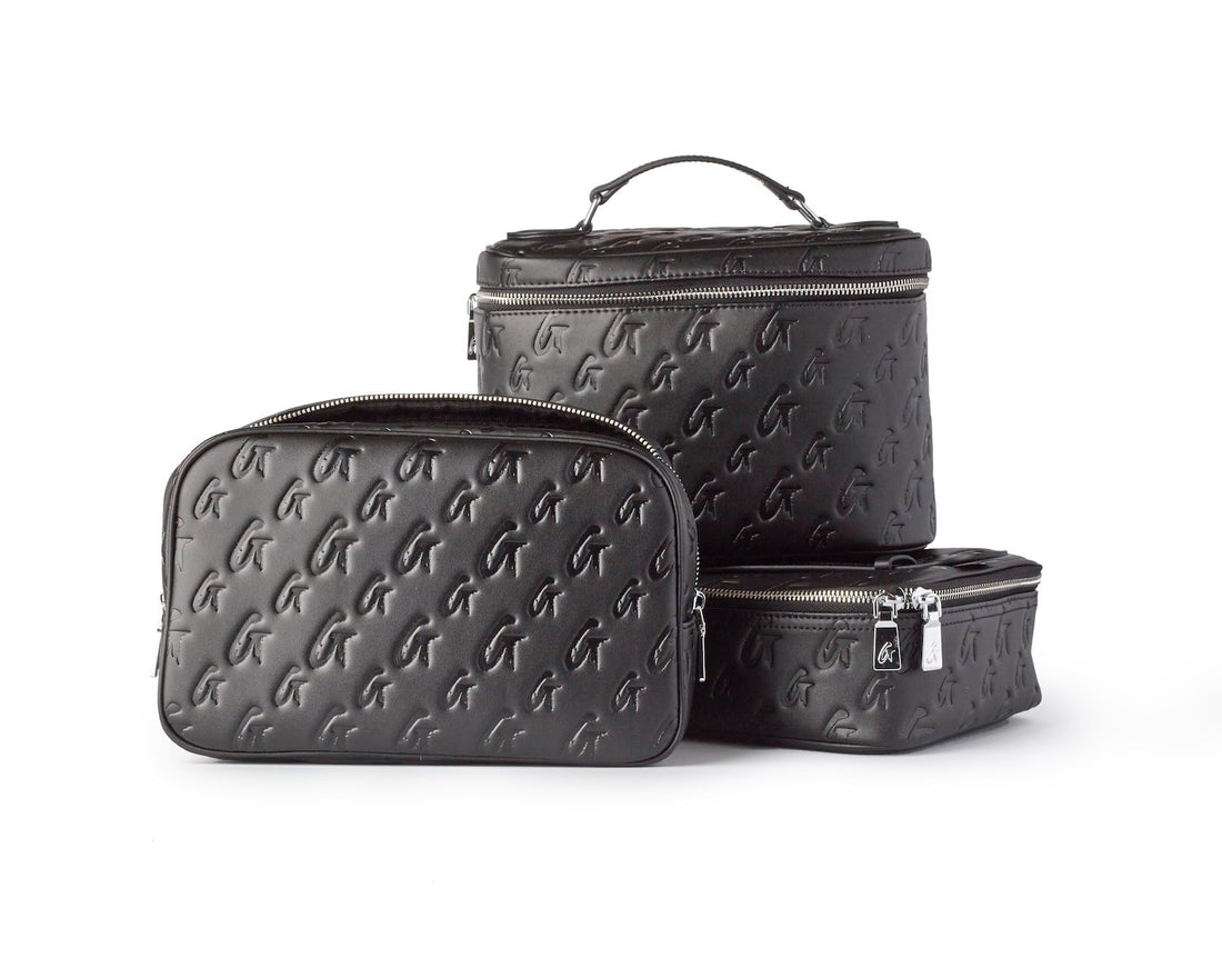 MONOGRAM MEDIUM TOILETRY BAG MATTE BLACK X BLACK
